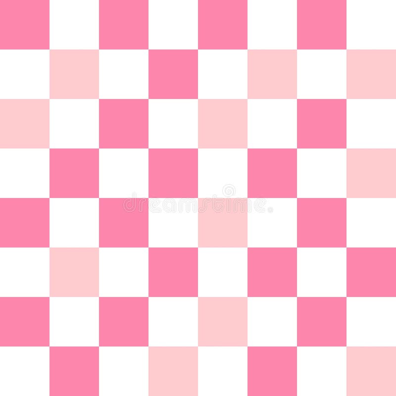 Pink Checkerboard Pattern Background. Stock Vector - Illustration of ...