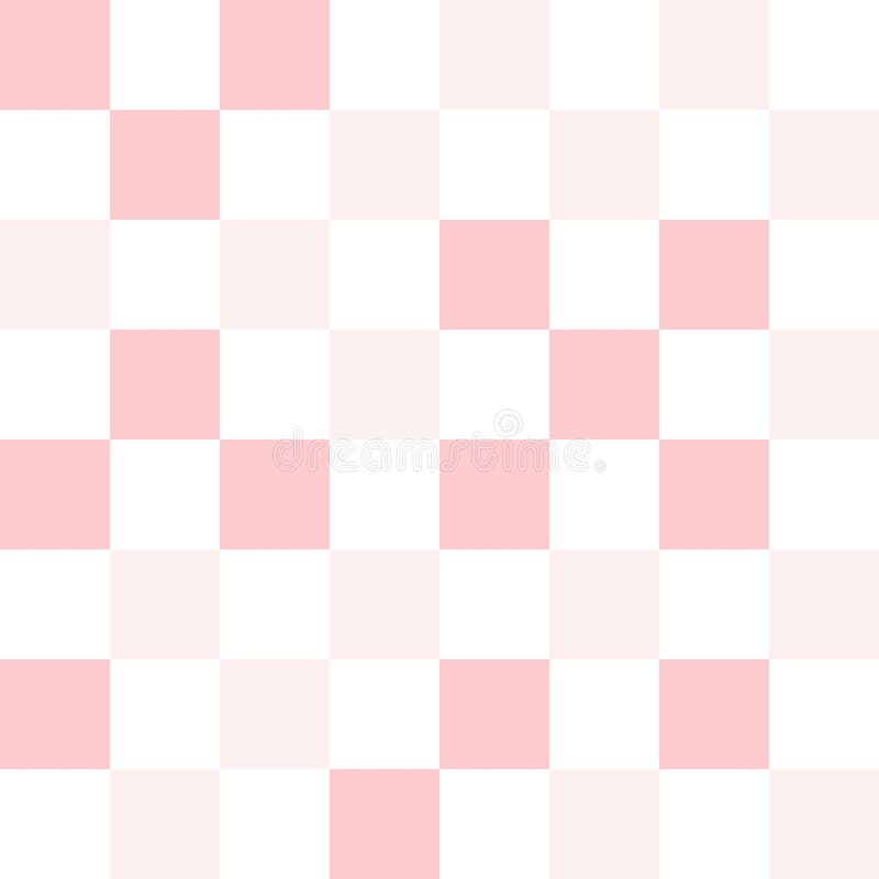 Pink and Cream Pastel Checkerboard Pattern Background. Stock Vector ...