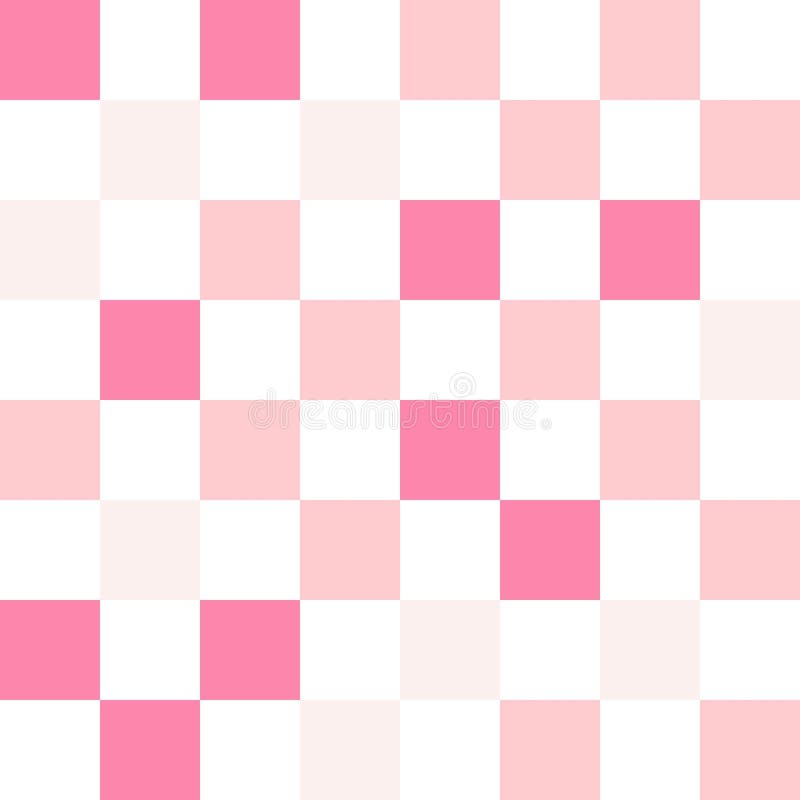Pink and Cream Pastel Checkerboard Pattern Background. Stock Vector ...