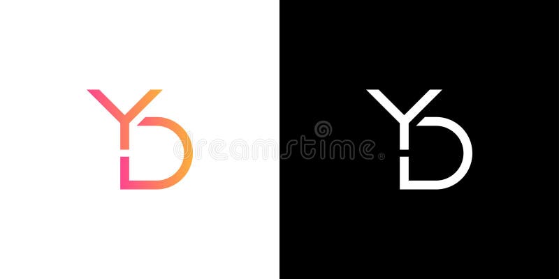 YD, DY, Logo, Monogram, Initial, Letter, Icon, Vector Stock Vector ...