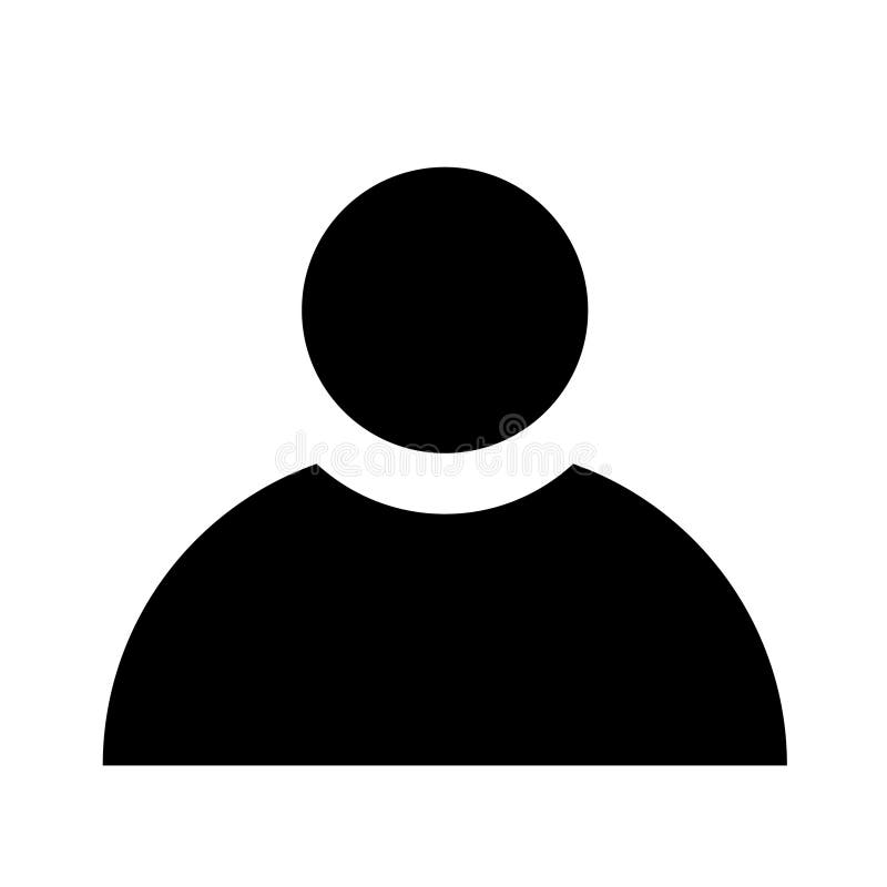 User Pictogram, Simple Human Silhouette Stock Vector - Illustration of ...