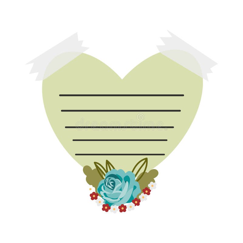 Note Paper with Flower Arrangement Stock Vector - Illustration of ...