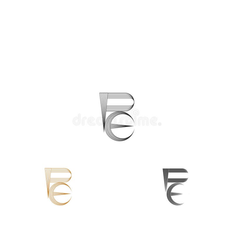 Alphabet Initials Logo PE, EP, P and E Stock Vector - Illustration of ...