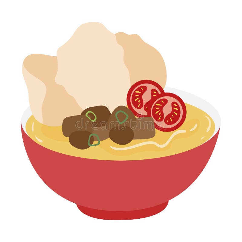 Hand Drawn Indonesian Traditional Food Illustration Stock Vector ...