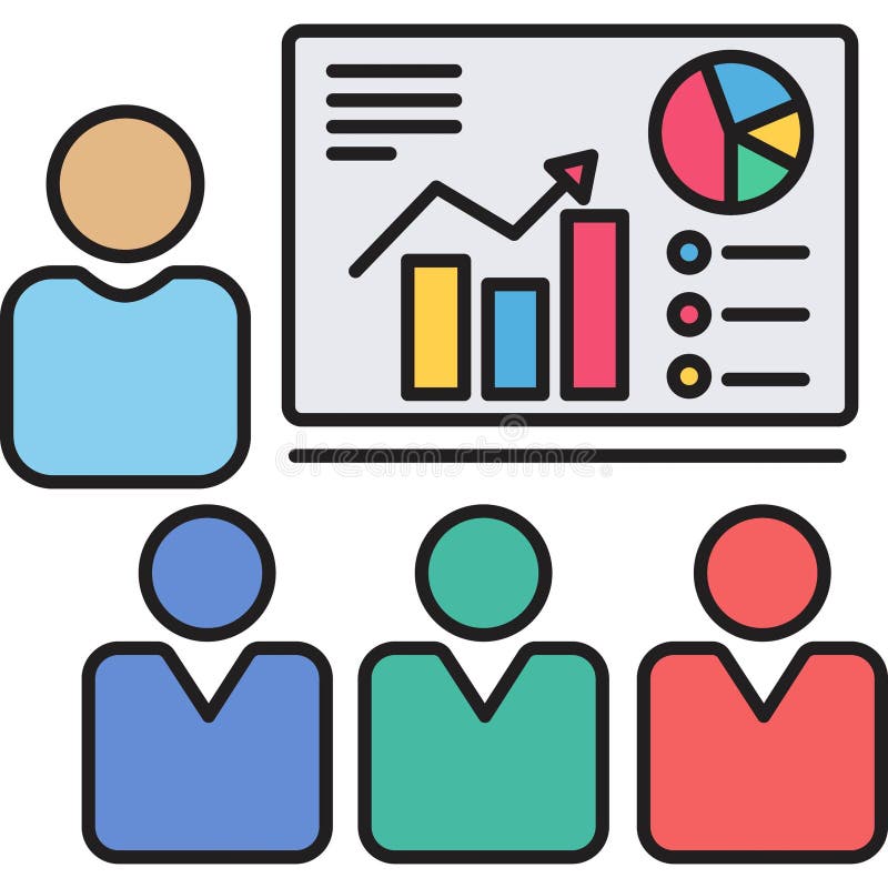 Statistics Which Can Easily Edit or Modify Stock Illustration ...
