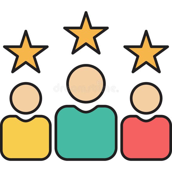 Team Rating Which Can Easily Edit or Modify Stock Vector - Illustration ...