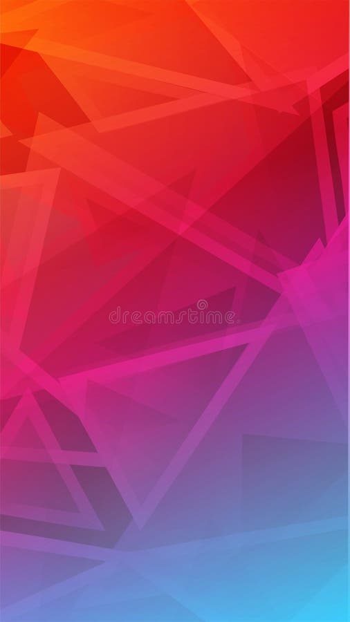 Abstract Color Triangle Design Mobile Wallpaper_06 Stock Vector ...