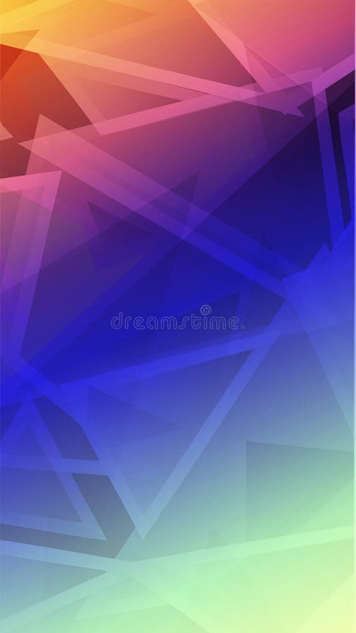 Abstract Color Triangle Design Mobile Wallpaper_013 Stock Illustration ...