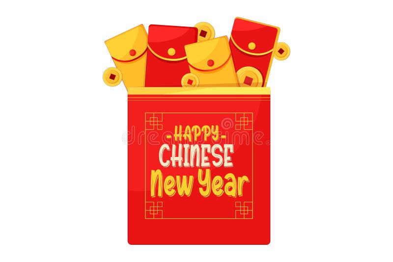 Chinnese Icon Angpao stock illustration. Illustration of banner - 279640000