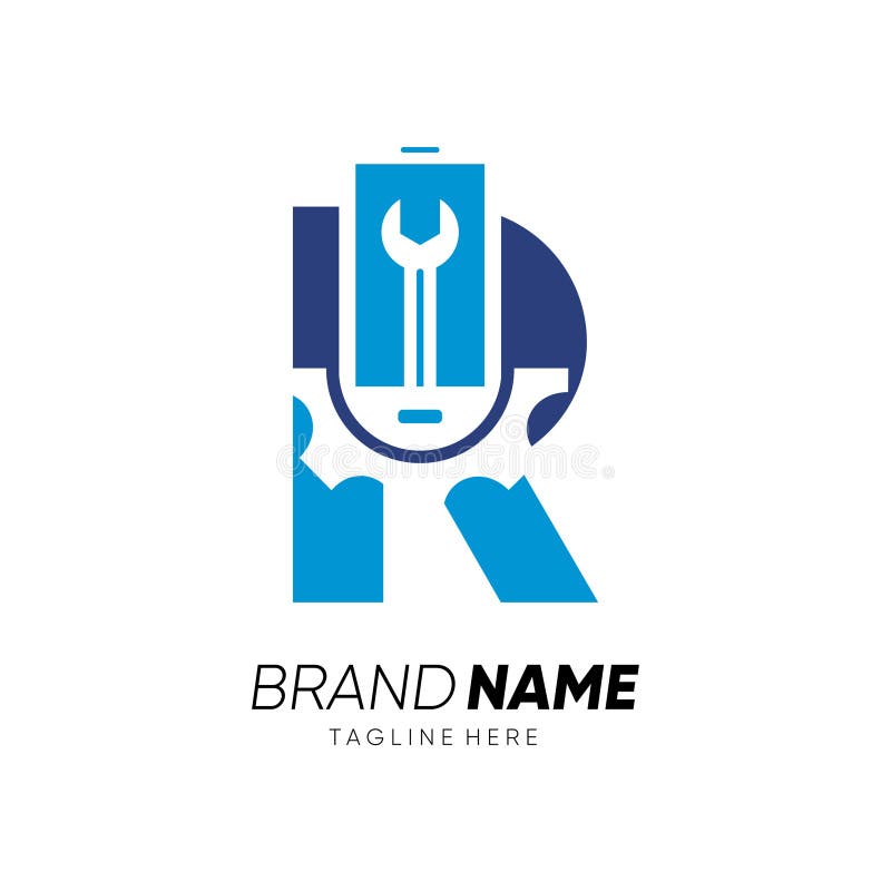 Letter R Initial Phone Service Mobile Logo Design Vector Icon Graphic ...