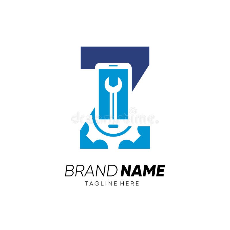 Letter Z Initial Phone Service Mobile Logo Design Vector Icon Graphic ...