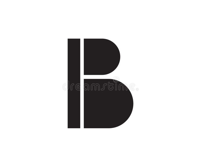 Minimal B Letter Logo Design Vector Template Stock Vector ...