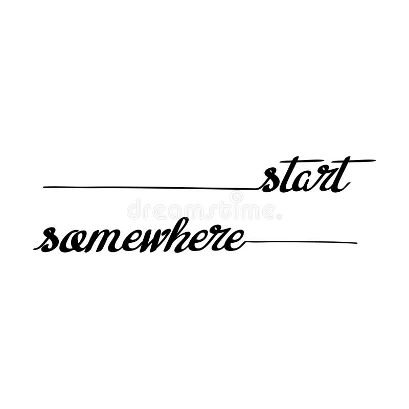 Start somewhere stock vector. Illustration of cards - 279861671