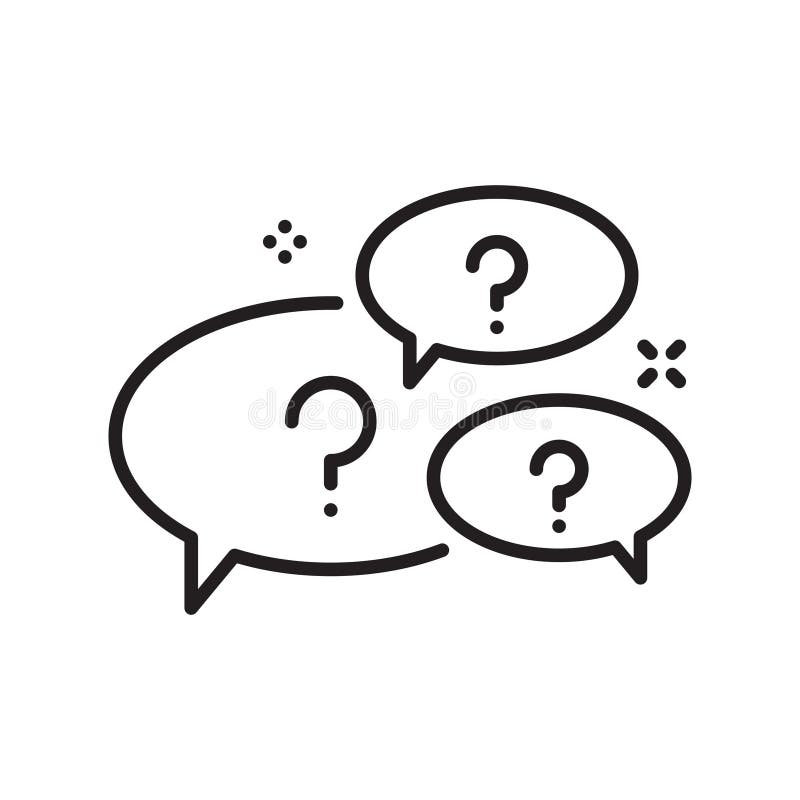 Frequently Ask Question Bubbles Help Sign Icon Stock Vector ...