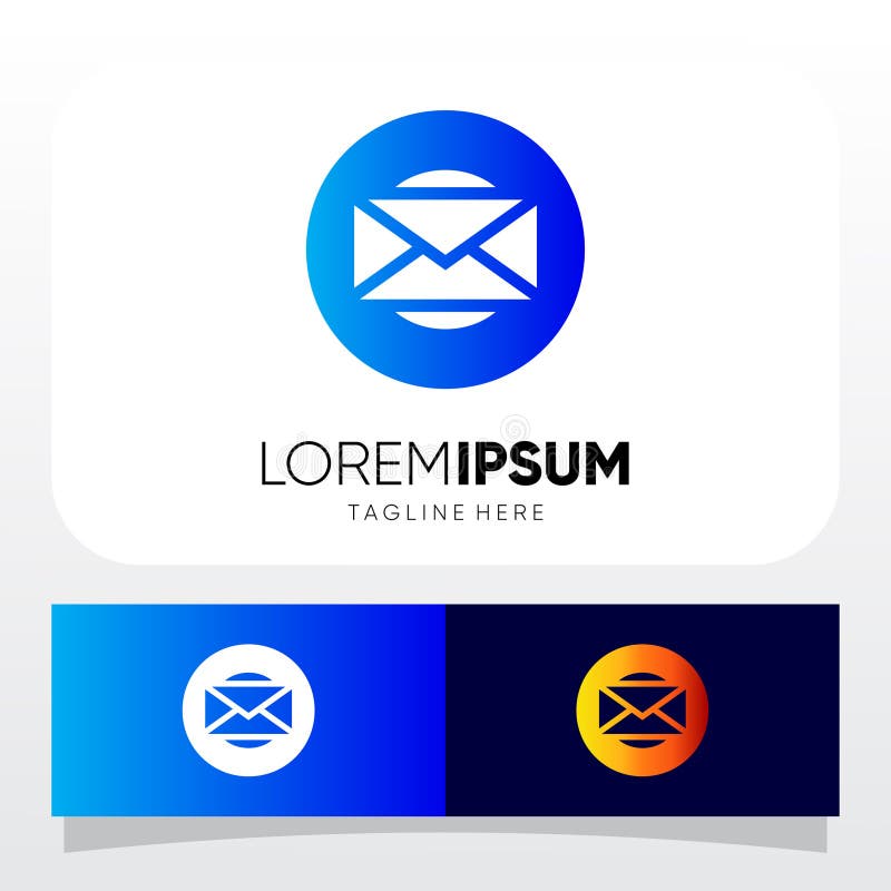 Letter O Initial Email Message Logo Design Vector Icon Graphic Emblem ...