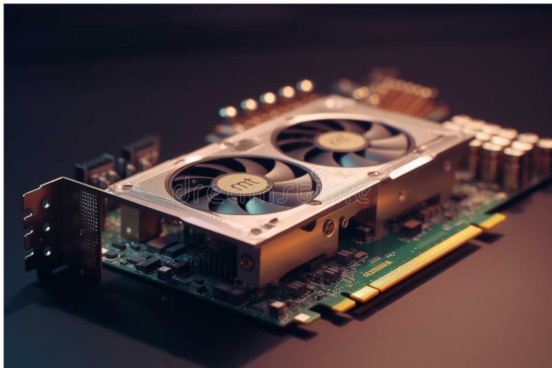 Computer graphic card stock illustration. Illustration of engineering ...