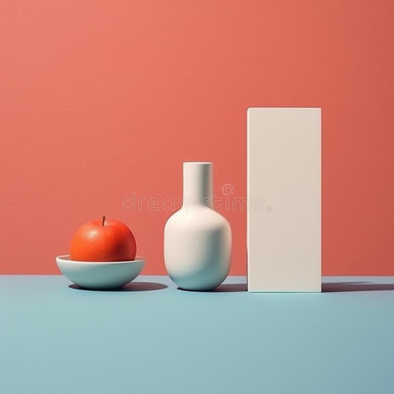 Minimal still life stock illustration. Illustration of white - 280171100