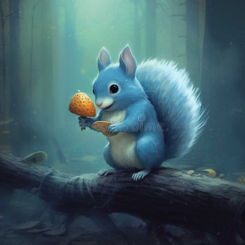 Acorn Animals Eating Stock Illustrations – 49 Acorn Animals Eating ...