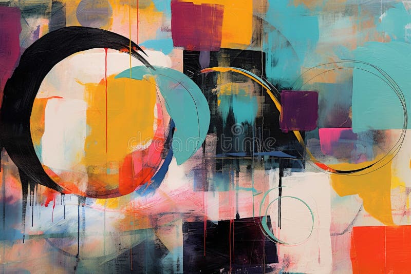 Abstract Painting Background Stock Illustration - Illustration of color ...