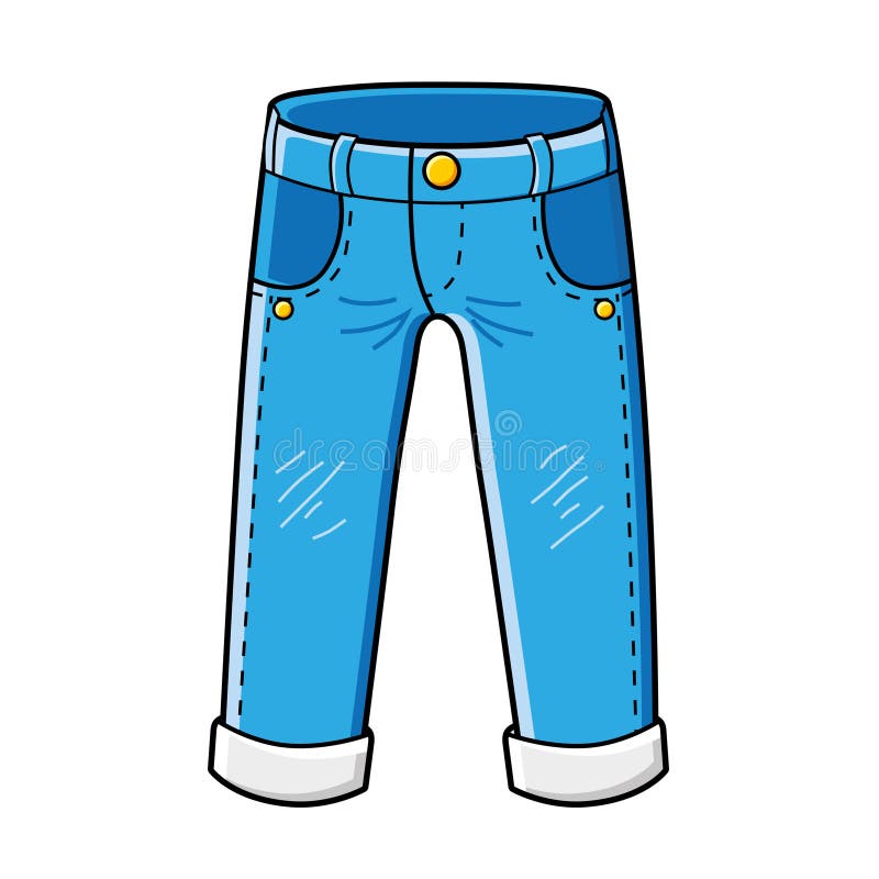 Pair Blue Jeans Stock Illustrations – 473 Pair Blue Jeans Stock ...
