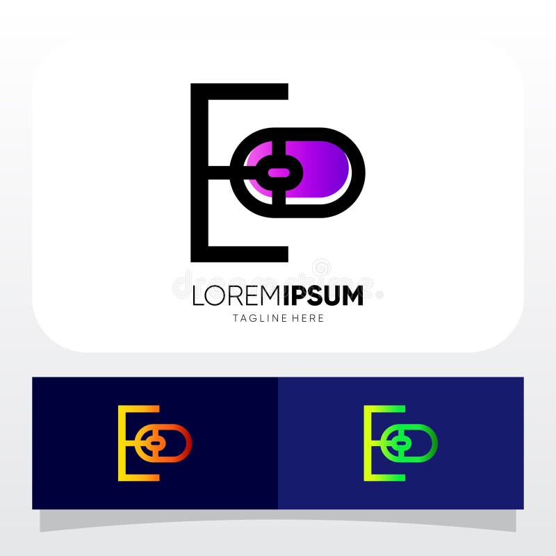 Letter E Computer Mouse Logo Design Vector Icon Graphic Emblem ...
