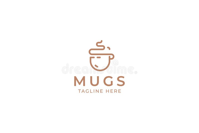 Mug Cup Coffee Logo Vintage Concept Business Stock Illustration ...