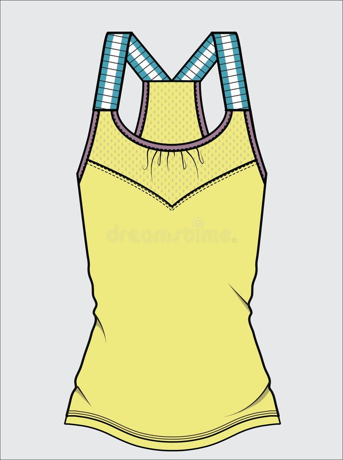 Girls and Women Wear Tops Blouse Active Wear Stock Vector ...