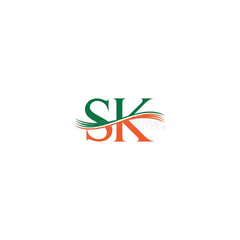 Alphabet Initials Logo SK, KS, S and K Stock Vector - Illustration of ...