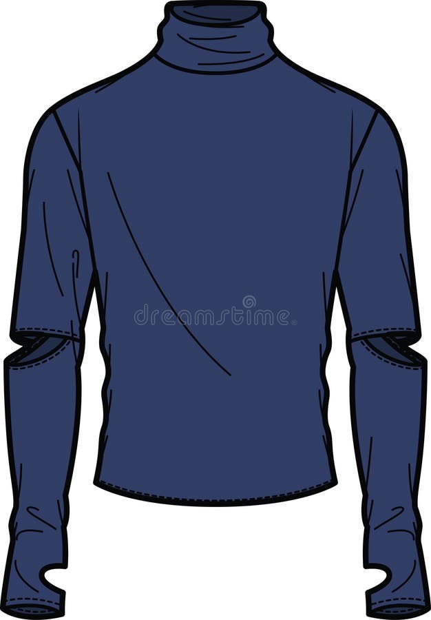 Unisex Wear High Neck Biker Sporty Shirt Vector Stock Vector ...