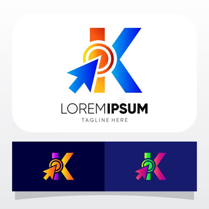 Letter N Mouse Cursor Pointer Logo Design Vector Icon Graphic ...