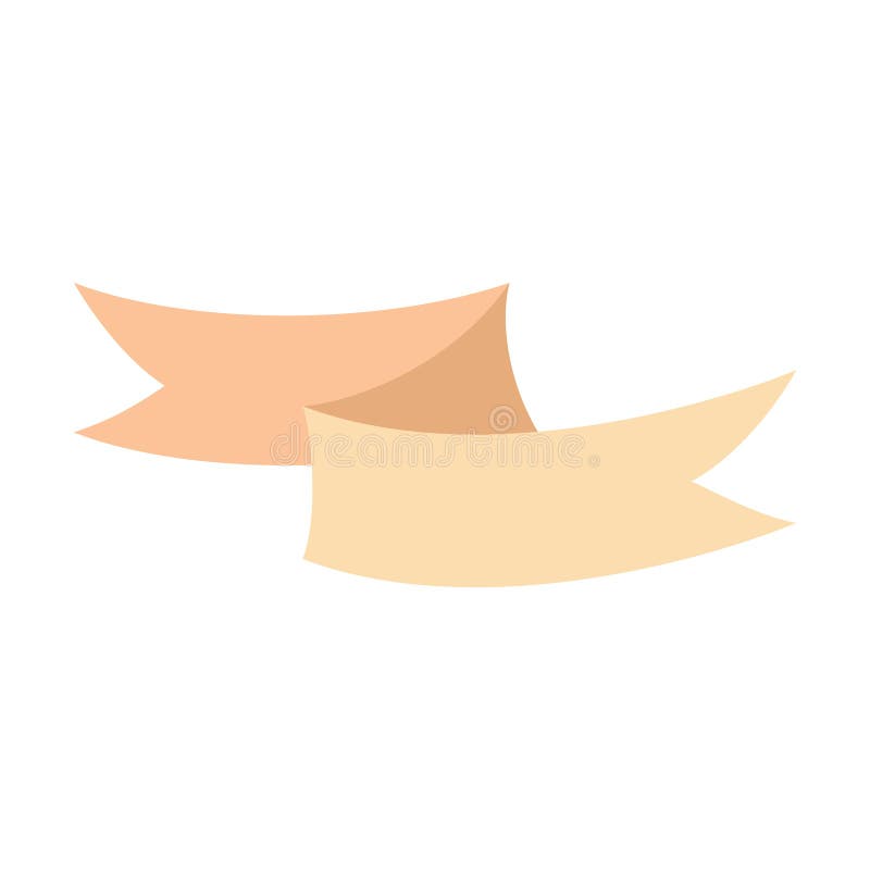 Vintage Ribbon Banners. Flat Vector Ribbons Banner Isolated Background ...