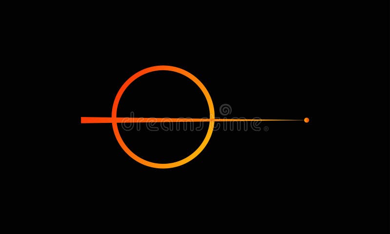 Abstract Circle Retro Art Icon Symbol Shape Design Stock Illustration ...