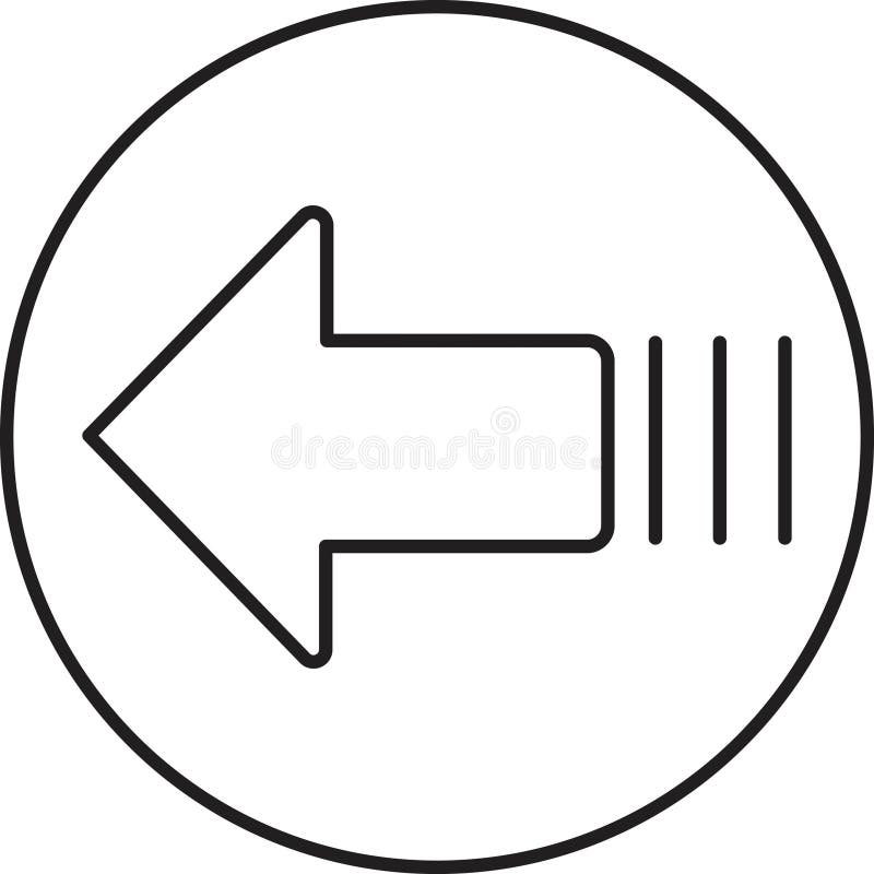 Left Arrow Which Can Easily Edit or Modify Stock Illustration ...