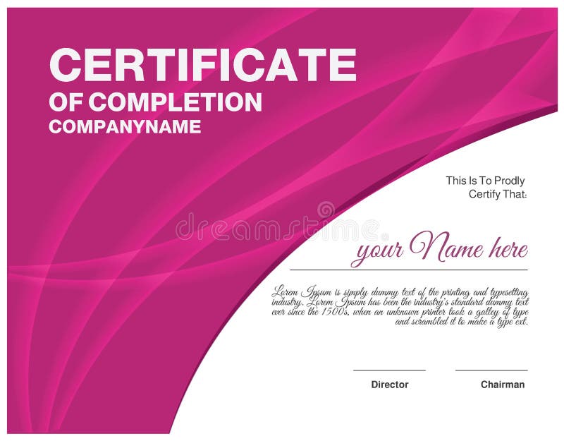 Best Certificate for Diploma or Company Employ with Attested Stamp Pink ...