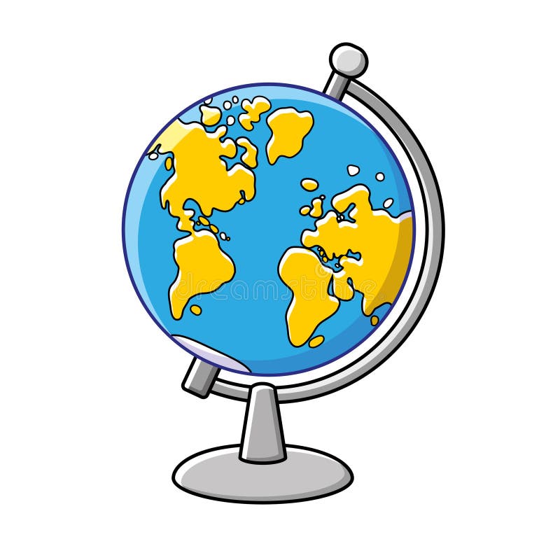 Globe western hemisphere stock vector. Illustration of earth - 281703423