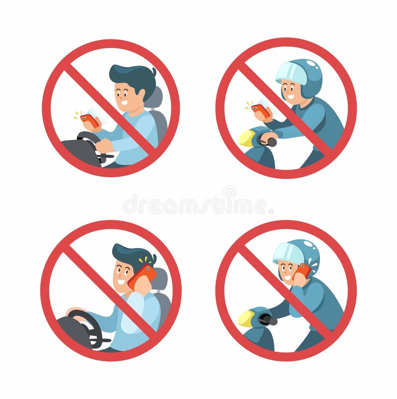 Regulation Forbidden To Use a Smartphone while Driving and Riding ...