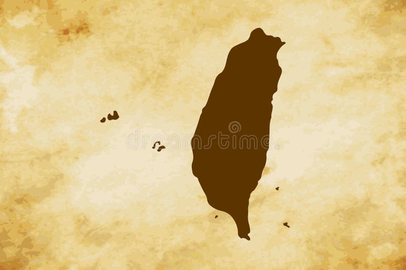 Brown Map of Country Georgia Isolated on Old Paper Grunge Texture ...