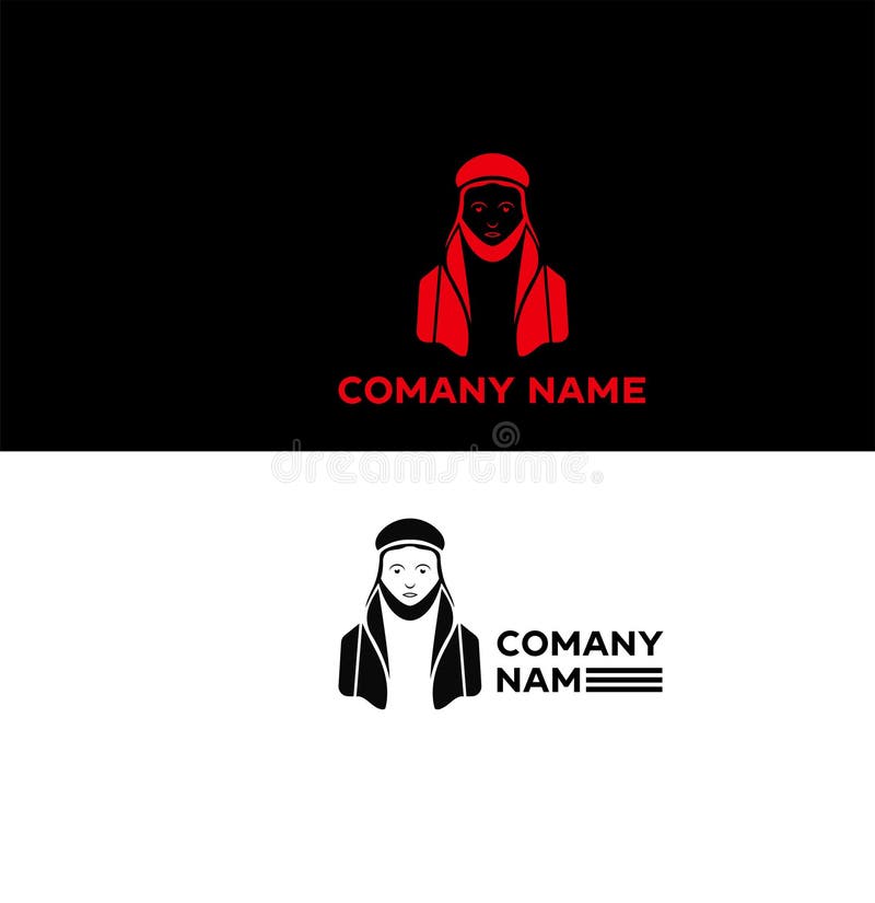 Arabian Men Mascot Logo and Ne Stock Vector - Illustration of middle ...