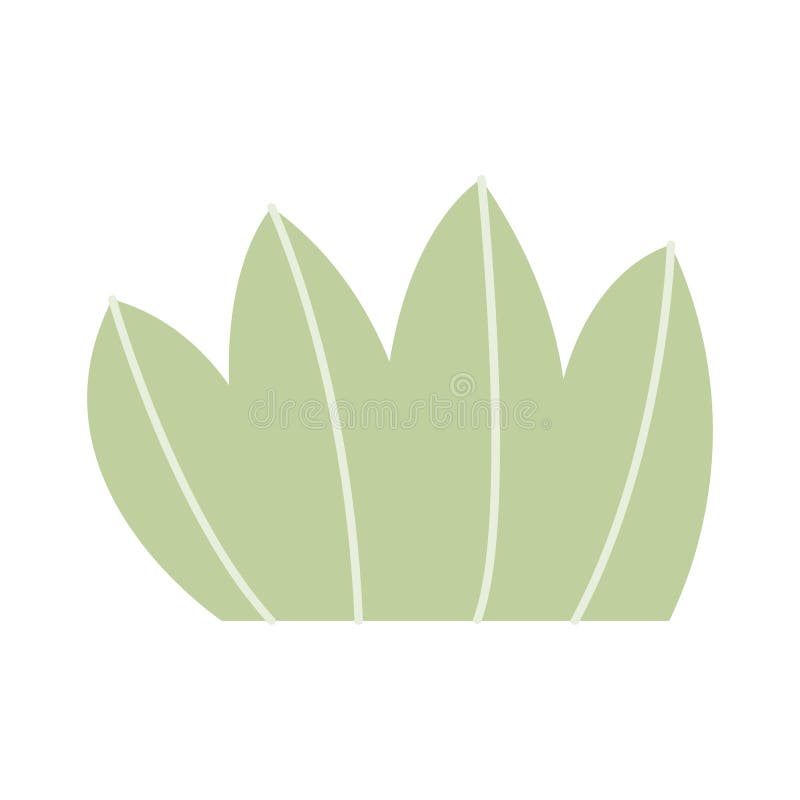 Bushes and Grass Illustration. Stock Vector - Illustration of flora ...