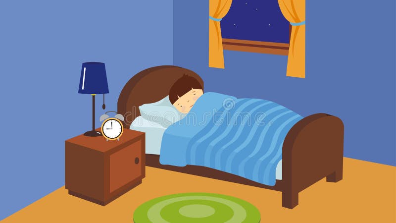 Man Sleeping Alarm Clock Stock Illustrations – 658 Man Sleeping Alarm ...