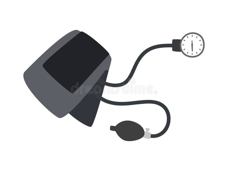 Blood Pressure Monitor Clipart Cartoon Style. Simple Blood Pressure ...