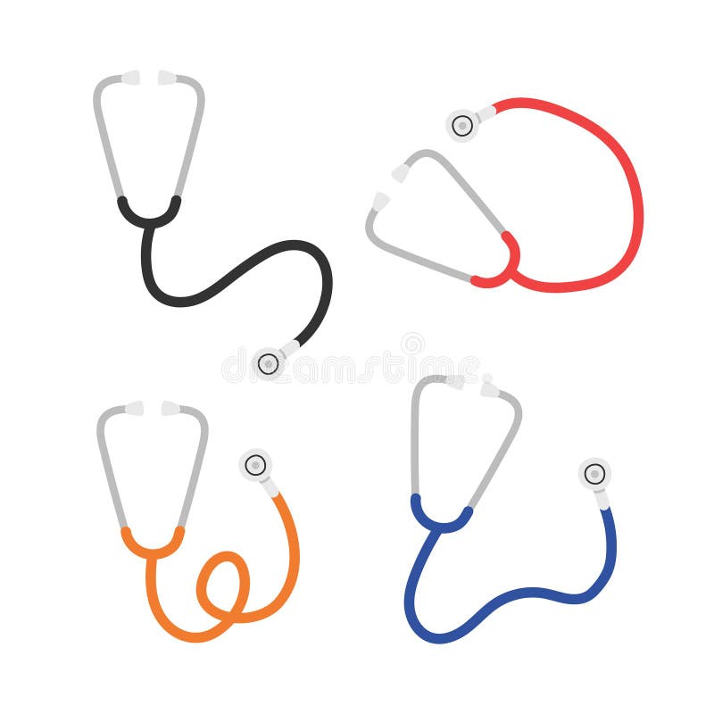 Stethoscope Clipart Cartoon Style. Stethoscope or Medical Phonendoscope ...