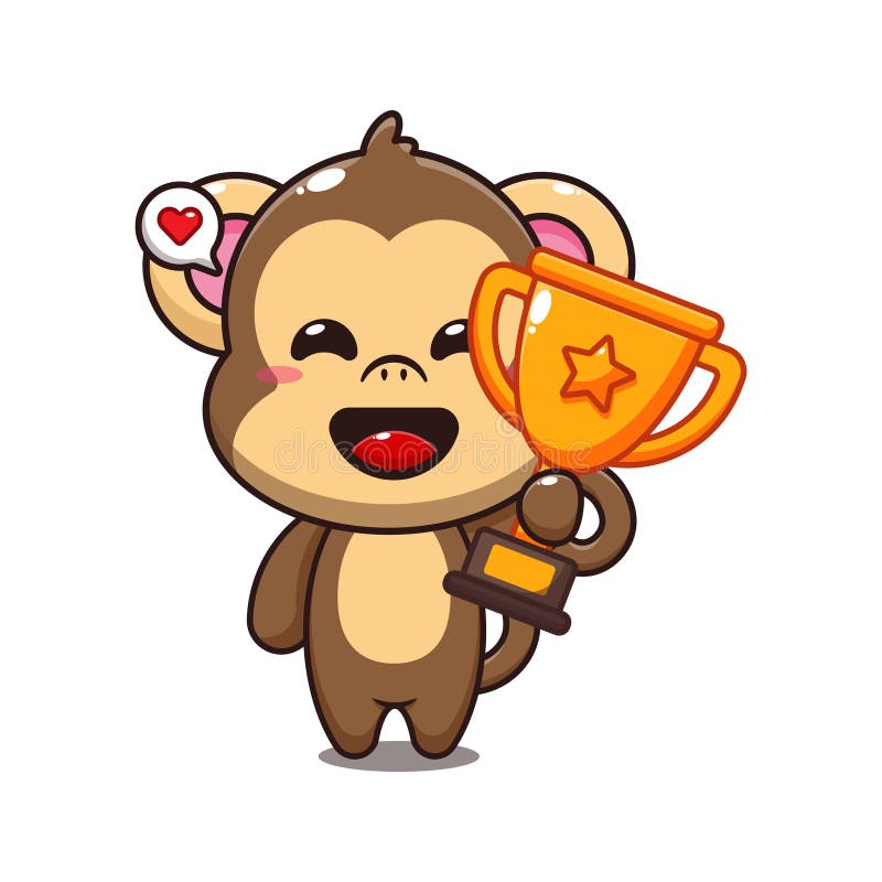 Monkey Trophy Stock Illustrations – 117 Monkey Trophy Stock ...