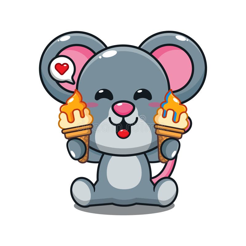 Mouse Ice Cream Stock Illustrations – 448 Mouse Ice Cream Stock ...