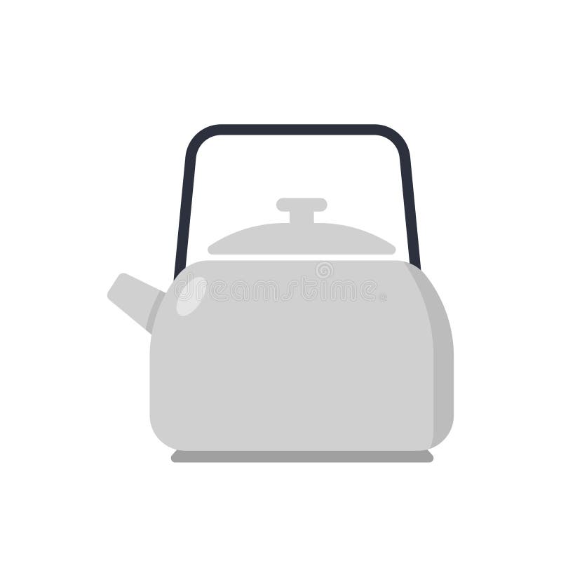 Classic Kettle Clipart Vector Illustration. Tea Pot Kettle Stove Flat ...