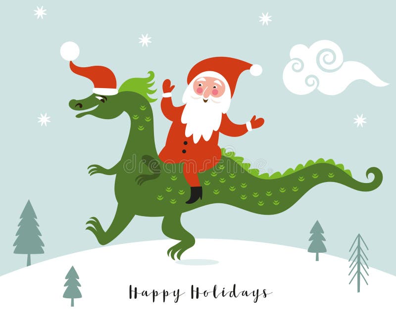 Dragon Santa Stock Illustrations – 1,849 Dragon Santa Stock ...