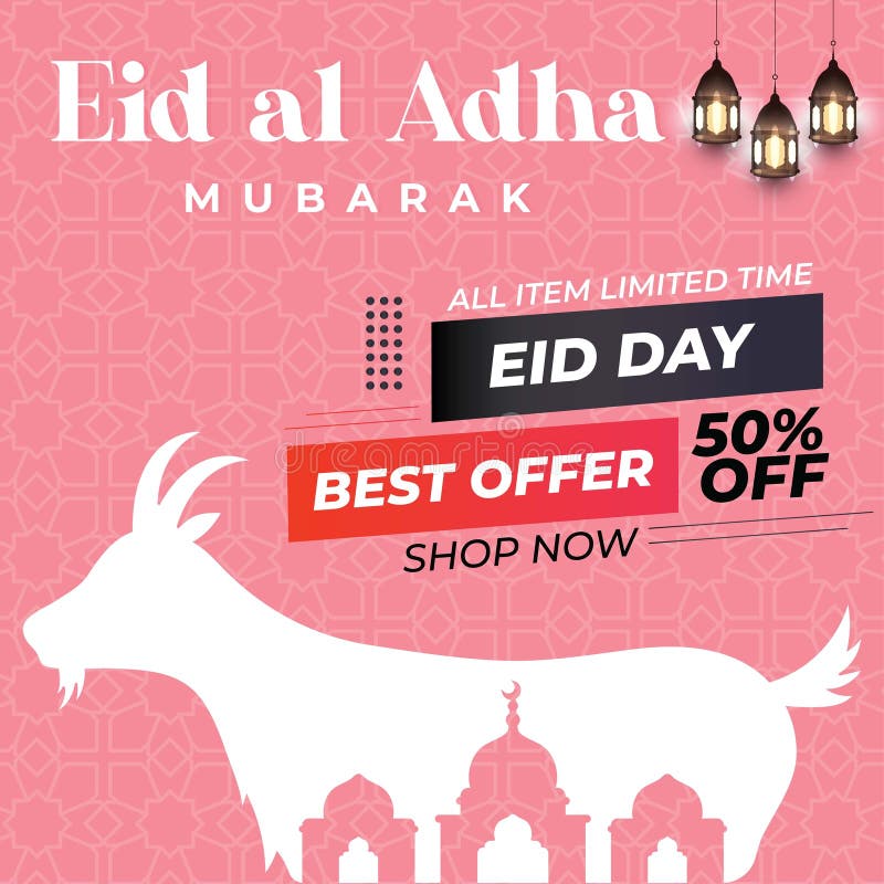 EID Sale 50 OFF , Eid Mubarak Beautiful Greeting Card 2023 Stock Vector ...