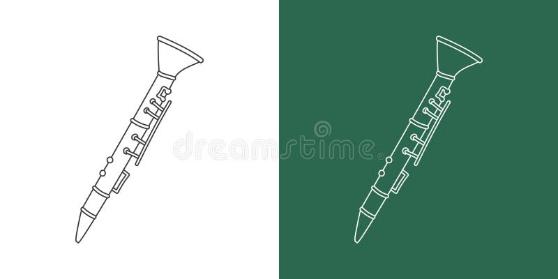 Clarinet Line Drawing Stock Illustrations – 154 Clarinet Line Drawing ...