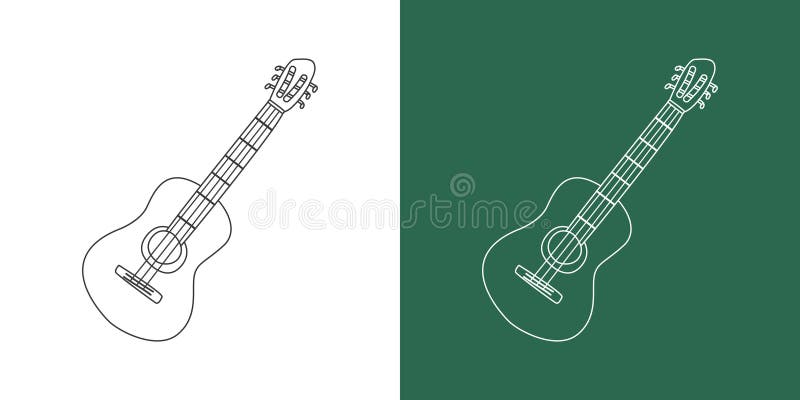 String Instruments Drawing Black White Stock Illustrations – 168 String ...