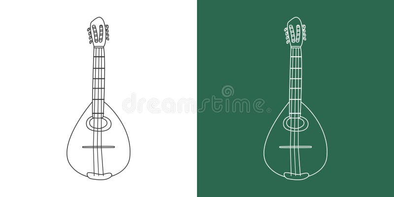 F Style Mandolin Drawing